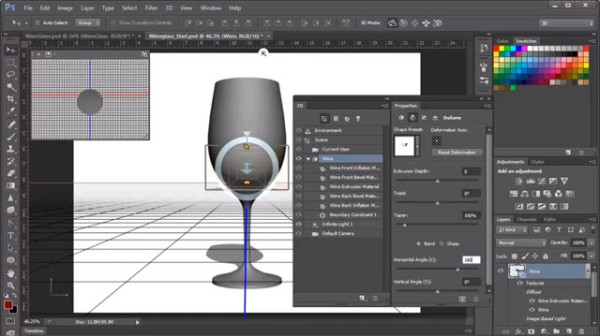 3D in Photoshop CS6–Combining Objects - TipSquirrel