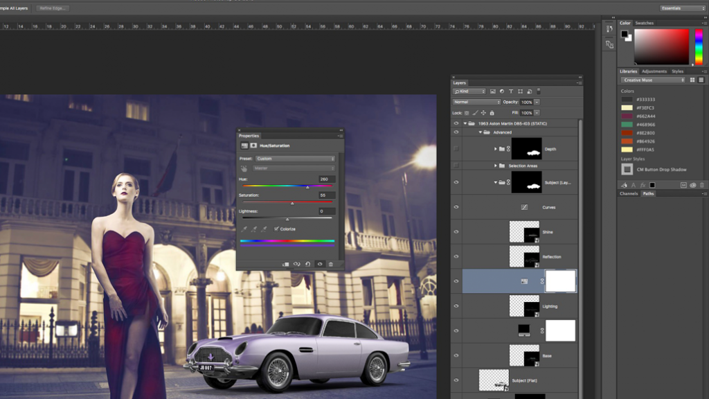 Advanced Compositing With The PixelSquid 3D Photoshop Extension
